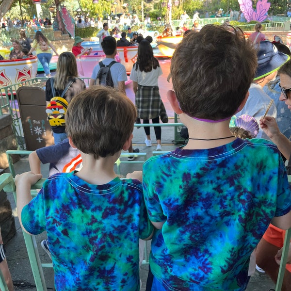 Deep Electric Rainbow Hand Dyed Tiedyed Rayon Gauze Long Skirt - Etsy