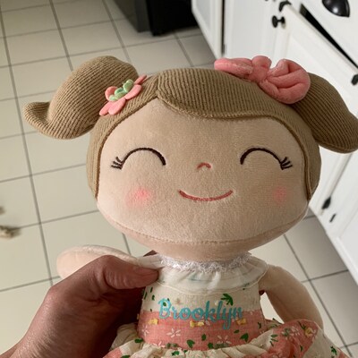 Personalized Rag Doll, Rag Doll, Personalized Doll, Baby Shower Gift ...