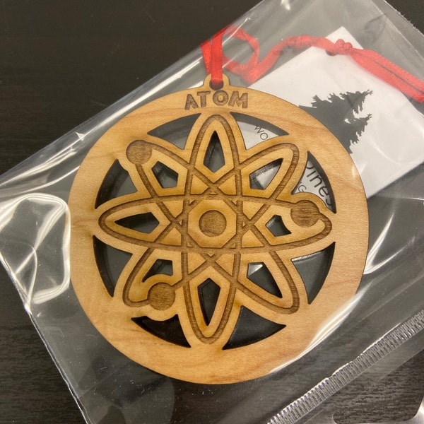 Atom Ornament - Science Humor Gift for Chemistry and Physics Students ...