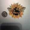 Bumblebee and Flowers Sticker | Bee Vinyl Die Cut Decal Sticker ...