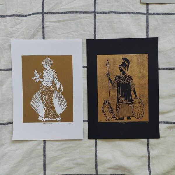 Walking Vegetables Radish or Turnip With Legs Lino Cut Print Original ...