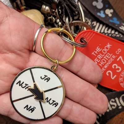 Swedish Fortune Wheel Sweden Inspired Enamel Keychain - Etsy