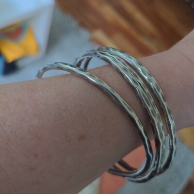 Solid Sterling Silver Bracelet Thick Chain Bracelet Modern Silver ...