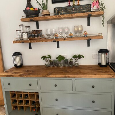 Handmade Freestanding Rustic Belfast Sink Unit With Appliance Housing ...