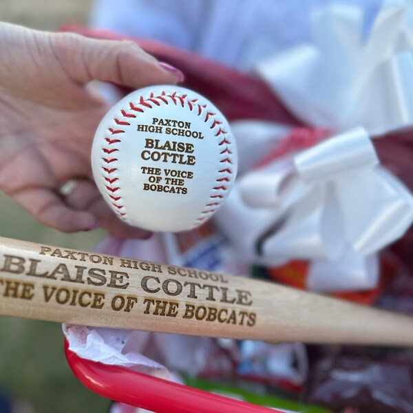 Engraved Junior Baseball Bat, Personalized Team Baseball Bat, Gift for ...