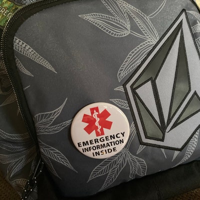 Emergency Information Inside Patch for Medical Bag Backpack - Etsy