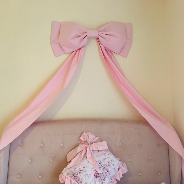 Large Wall Bow in Baby Blue, Big Bow for Events, Rooms or Nursery Decor ...