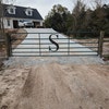 Single Letter Gate Initial ~ Metal Monogram for Entryway - Etsy