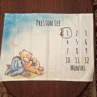 Classic Pooh Bear Baby Changing Pad Cover, Pooh Baby Nursery Diaper ...