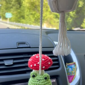 Amigurumi Alien and UFO Car Rear View Mirror Accessories | Etsy
