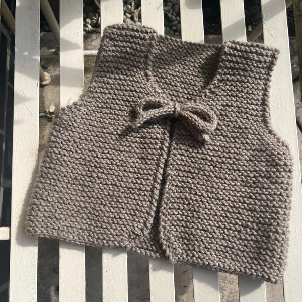 Woodlands Kids Waistcoat Knitting Pattern | Garter Stitch Vest | PDF ...