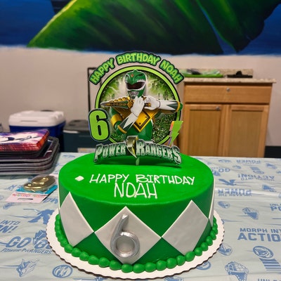 Power Cake Topper, Ranger Cake Topper, Personalized, Shaker Cake Topper ...