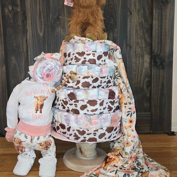 Highland Cow Pacifier Clip | Farm Pacifier Clip | Cow Dummy Clip | Cow ...