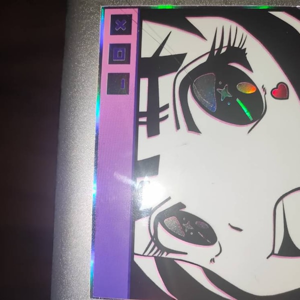 Y2k Aesthetic Sticker Holographic Sparkle Bold 2000's Graphic Cool ...