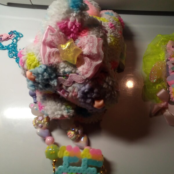 Candy Cemetery Creepy Cute Witch Bear Kawaii Leggings Tights - Etsy