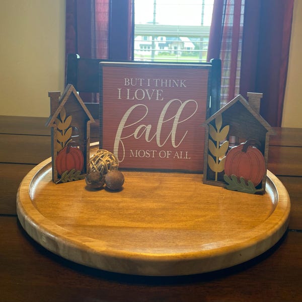 Fall Harvest Mini House Collection – Rustic Farmhouse Autumn Décor - Etsy