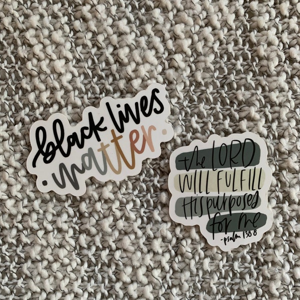 Christian Sticker | the Lord Will Fulfill His Purposes for Me Psalm 138 ...