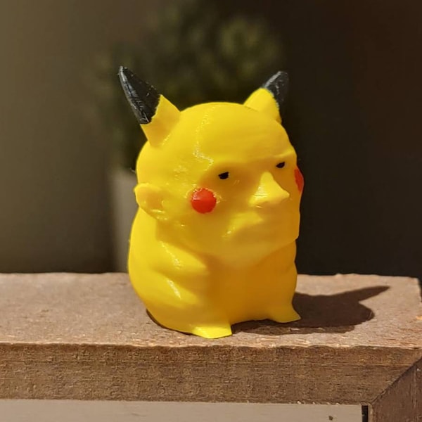 The "rockachu" Pikachu X the Rock 3D Printed Figure - Etsy