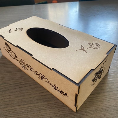 Tissue Box Cover SVG Ai Laser Cut Files INSTANT DOWNLOAD - Etsy