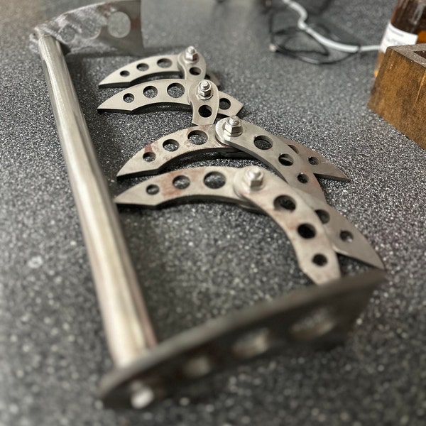 BBQ Smoker Handle - Stainless Steel Pipe Swivel Handle - Weld on Handle ...