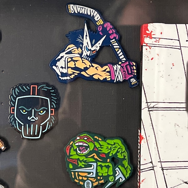 Rorschach/marshall Mashup Enamel Pin - Etsy