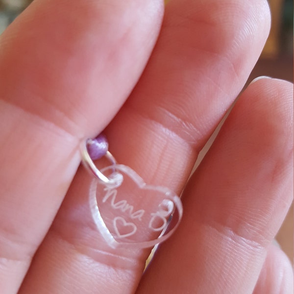 CUSTOM JEWELRY TAGS - Clear Laser Cut Acrylic - Personalized - 50, 100 ...