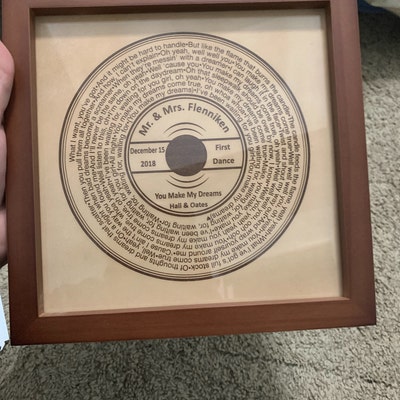 3rd Anniversary Gift First Favorit Dance Song Personalized Leather ...