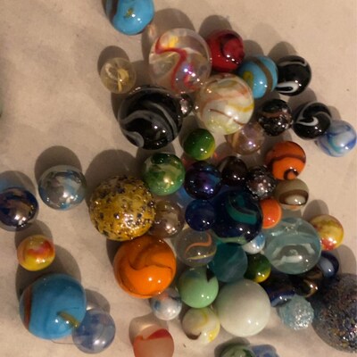 Marbles Personalised Bag of 50 Marbles - Etsy UK