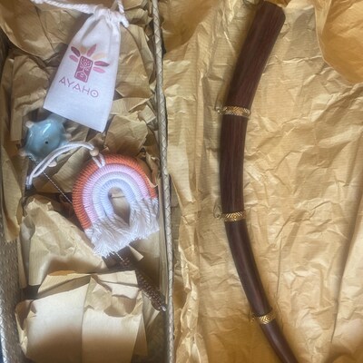 Tepi Kuripe Pipe for Hape Snuff Wooden Smoking Pipe for Herbal Medicine ...