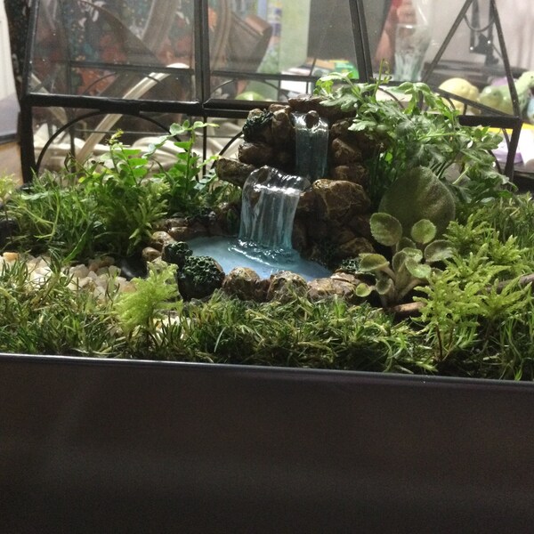 Miniature Waterfall,miniature Fountain,pond,fairy Garden Accessory ...