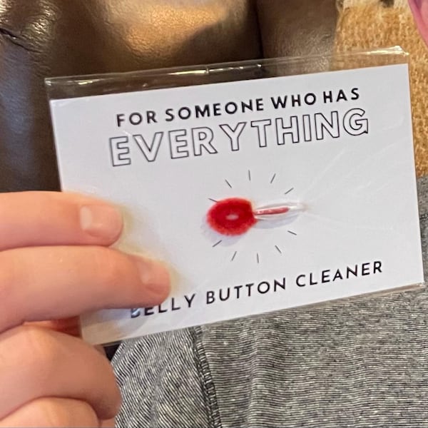 Red Belly Button Lint Brush Gag Gift Stocking Stuffer | Belly Button ...