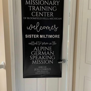 Welcome to the MTC Sign Missionary Training Center Sign MTC at Home - Etsy