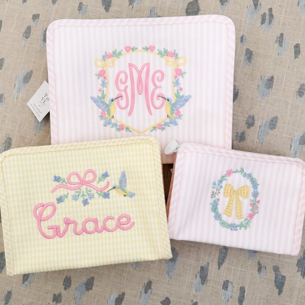 Preppy Crest Wreath Grandmillennial Embroidery Design, Digital ...