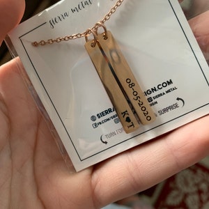 Custom Necklace Custom Jewelry Personalized Name Necklace Date Initial ...