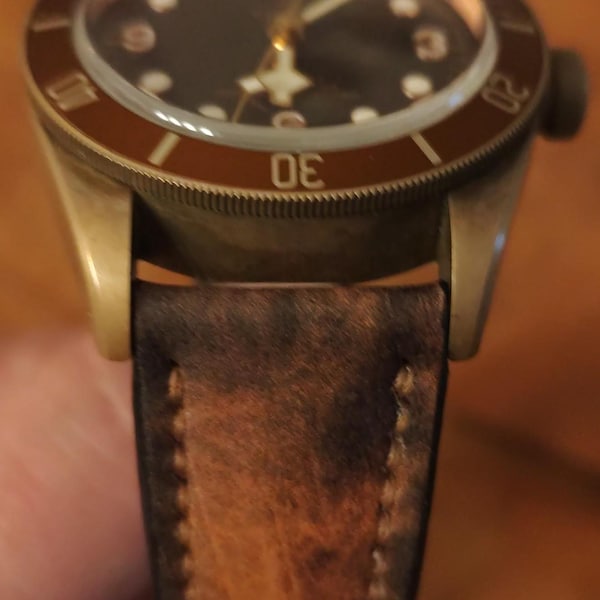 Bell and Ross Watch Strap Black Series Handmade Leather Straps - Etsy