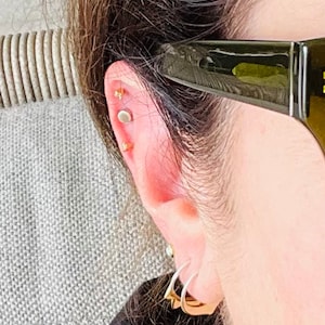 Fern Leaf Elf Earrings Sterling Silver Art Nouveau 282S - Etsy