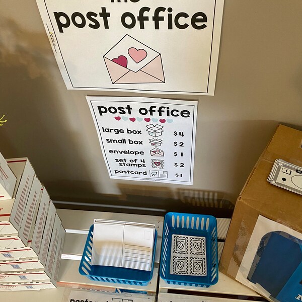 PRINTABLE Pretend Play Post Office | Valentine's Day Activities | Post ...