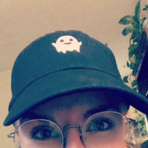 GHOST Baseball Hat, Embroidered Dad Cap • Spooky Kawaii Boo Grunge ...