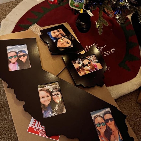 State Shaped 4x6 Picture Frame - Etsy
