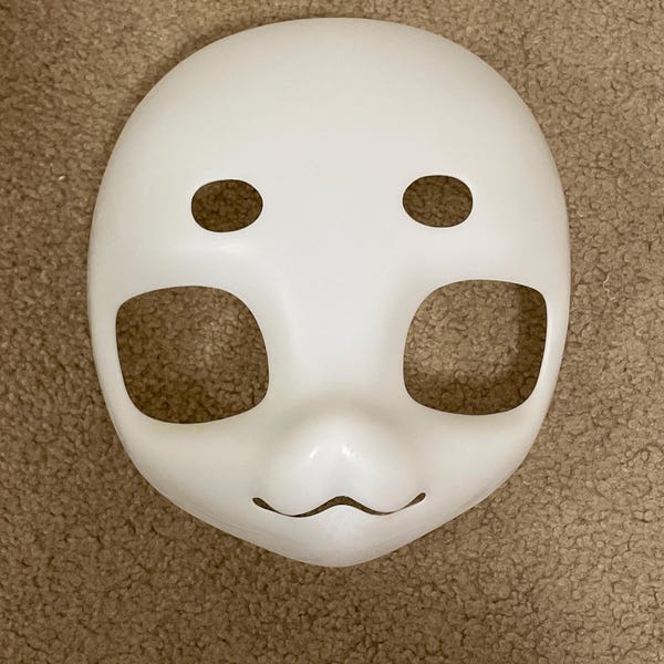 4 Eared White Foxhead Base, Kigurumi Furry Head, Dino Head Base, Kemono ...