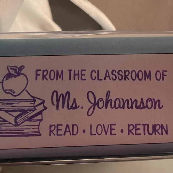 Custom Teacher Stamp - Personalized Classroom Library of Stamp ...