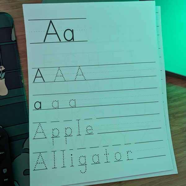 Alphabet Tracing Worksheet - Letters A to Z - Print at Home ...