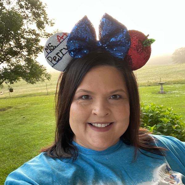 Custom Teacher Mouse Ears - Etsy