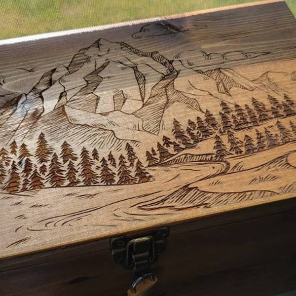 Space Themed Keepsake Box Moon and Stars Keepsake Box Astronaut ...