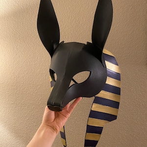 Anubis Mask Printable. Egyptian Mask. Mask Pattern Anubis Costume Mask ...