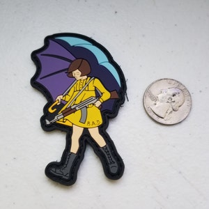 Assault Girl PVC Patch With Hook and Loop Backing Tactical Morale Patch ...