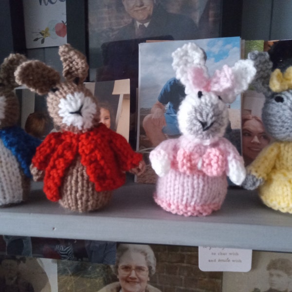 PDF KNITTING PATTERN Rabbit Creme Egg Cover, Easter Bunny Knitting ...