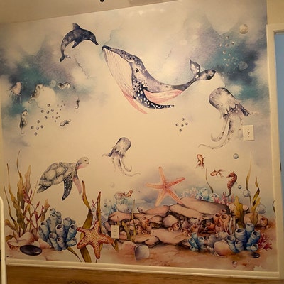 Hummingbird and Paisley Floral Wallpaper Chinoiserie - Etsy