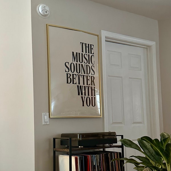 Where Words Fail Music Speaks Print, Music Inspired Print, Music Print ...