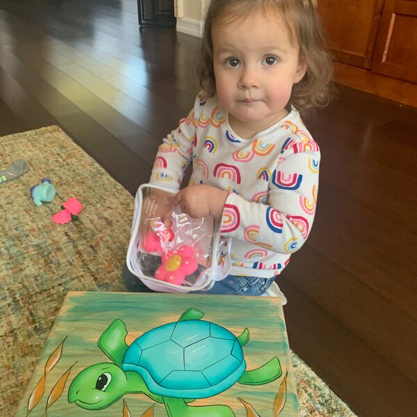 Sea Turtle Step Stool, Personalized Step Stool, Kids Stool, Turtle ...